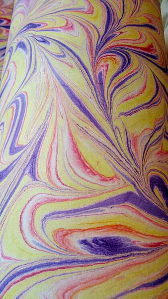 Thai Marbled Kozo Purple Yellow Swirl – Paper Connection