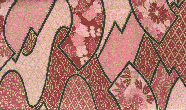 Yuzen Pink and Rose with Fans KA-2592 – Paper Connection