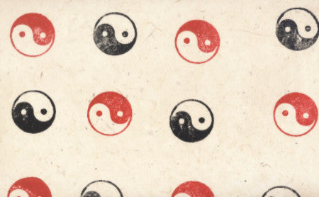 NP-YY Lokta Woodblock Yin Yang – Paper Connection